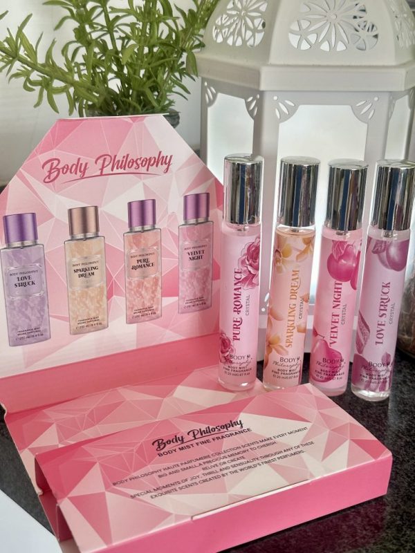 3 Pack. 3 Set 4 Body Mist de 20 ml, Body Philosophy Edición Especial ...